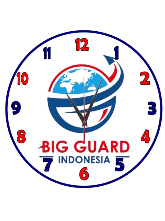 jam bulat mdf 20 x20 big guard | Lazada Indonesia