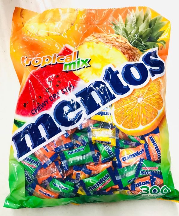 300pcs Mentos Tropical Fruit Mix Chewy Dragees Candy | Lazada PH