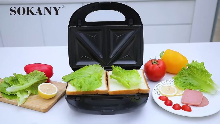 SOKANY 6 In 1 Sandwich Maker Waffle Maker Machine Breakfast Machine ...