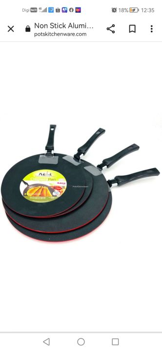 Makcook Crepiera Pan Kuali Leper/ Non stick/ Kuali Lempeng/Kuali Roti ...