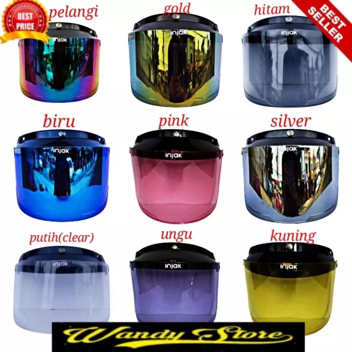 Kaca Helm Bogo Flat Dan Cembung injak Original Coating ( COD ) | Lazada ...