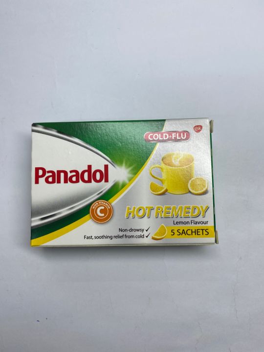 Panadol Hot Remedy For Cold & Flu Lemon Flavour 5 Sachets | Lazada ...