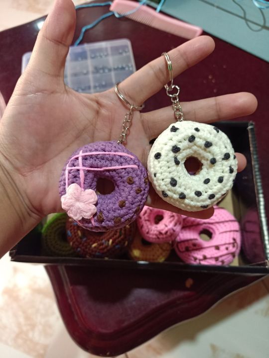 donut keychain crochet | Lazada PH