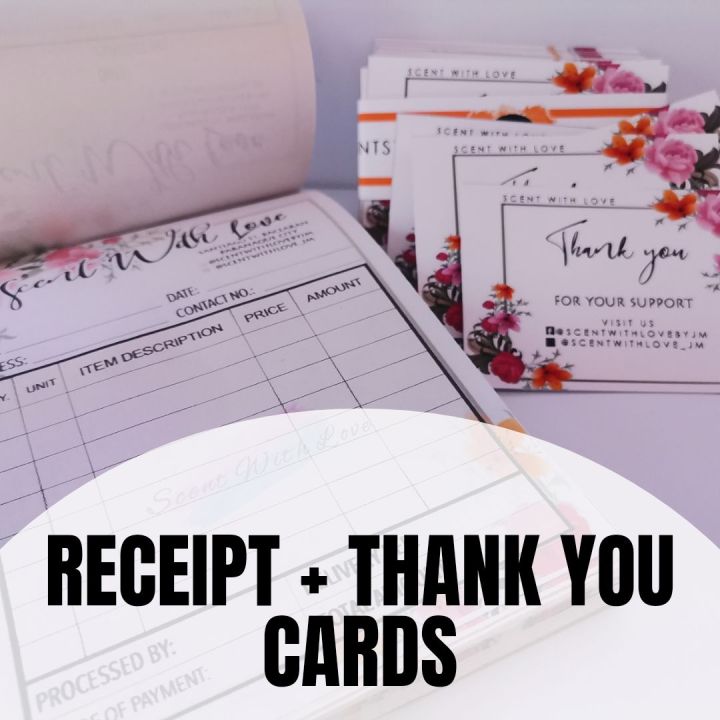 Receipt + Thank you card Bundle | Lazada PH