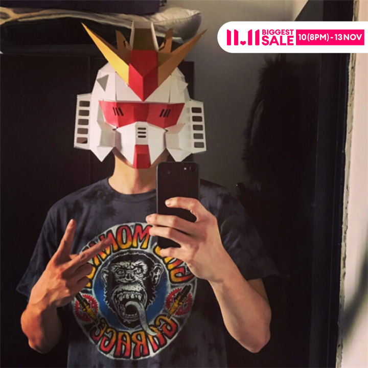 Robot Mask Gundam Headset Wearing Robot Mask Creative Mask Anime ...