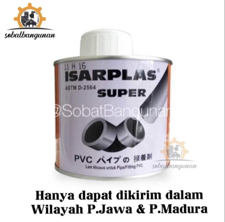 Lem Pipa PVC ISARPLAS Super Kemasan Kaleng 400 gram Produksi FOX | Lazada Indonesia
