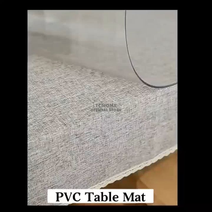 Alas Meja Makan Plastik Kopi PVC Table Mat Cover Water proof ...