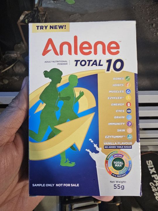 ANLENE TOTAL 10 55g (sample size) powder drink vanilla flavor | Lazada PH