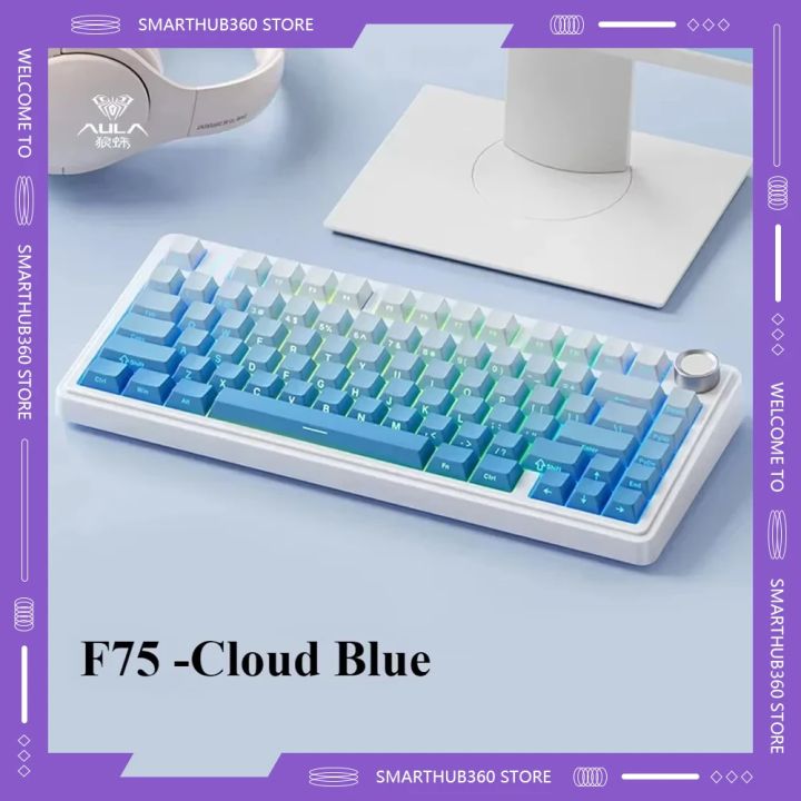 AULA F75 Reaper Crescent Switch Mechanical Keyboards Three Mode ...
