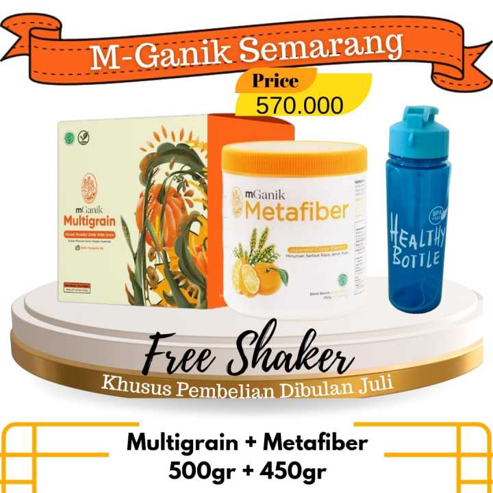 MGANIK MULTIGRAIN 500gr + METAFIBER JERUK YUZU MINUMAN KESEHATAN ...