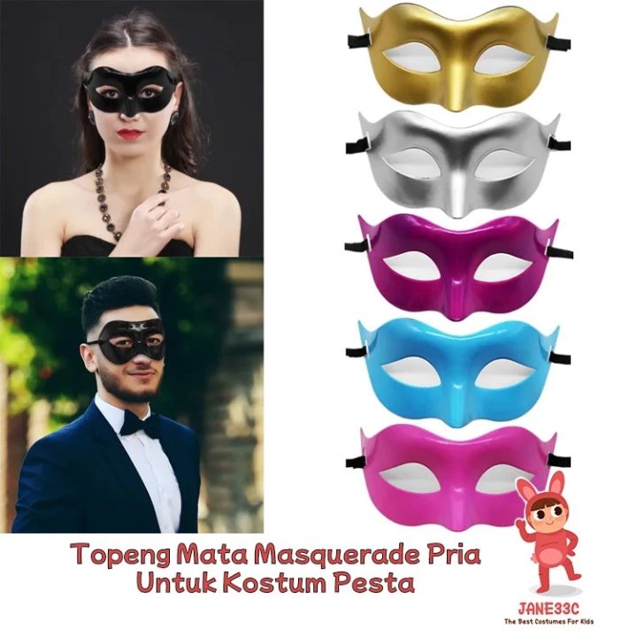 Topeng mata masquerade pria untuk kostum pesta | Lazada Indonesia