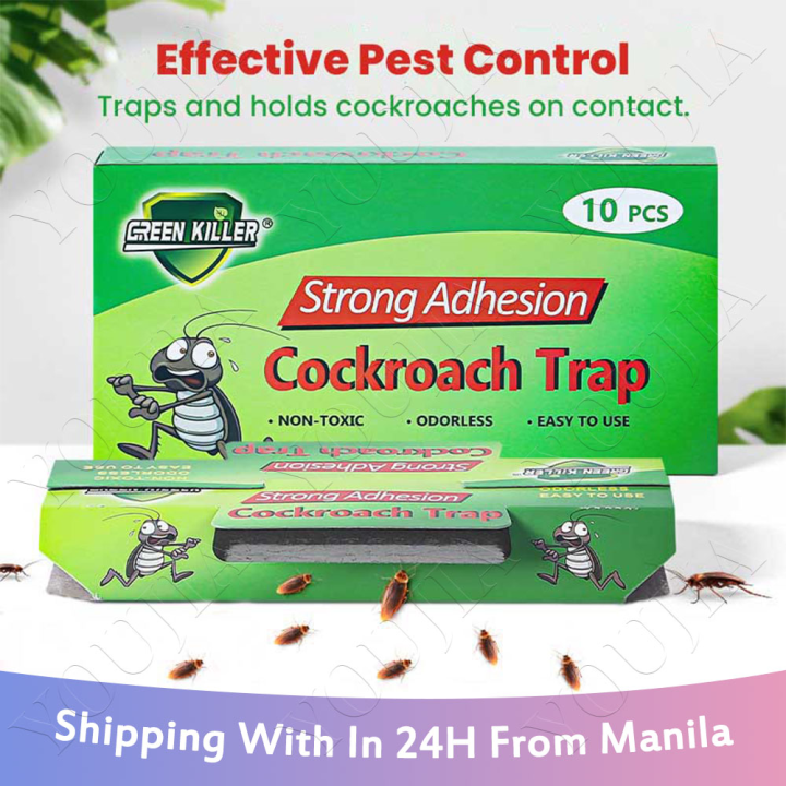 10Pcs Cockroach Killer Roach Traps Roach Bait Roach Motel Cockroach ...