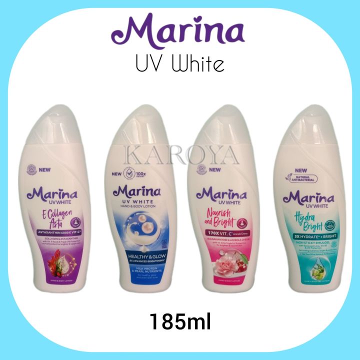 Marina UV White Handbody Lotion 185ml Hand And Body Losion Murah ...