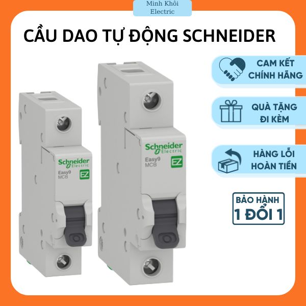 Cầu Dao Tự Động Schneider MCB 1 pha 4.5kA Easy9, Aptomat schneider, át cài | Lazada.vn