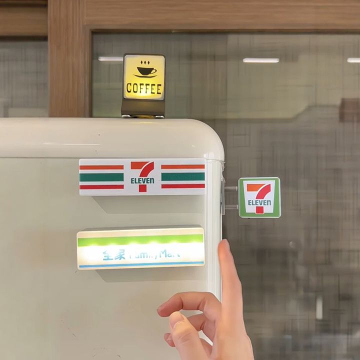 Creative 7-Eleven Family Convenience Store Fridge Magnet Glowing ...
