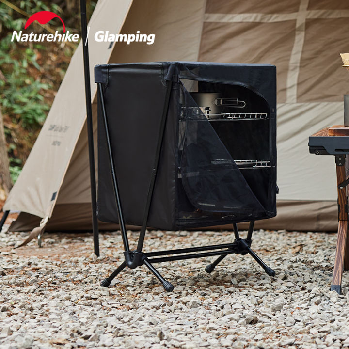 Naturehike Outdoor Aluminum Tube Shelving Camping Dirty Clothes Storage ...