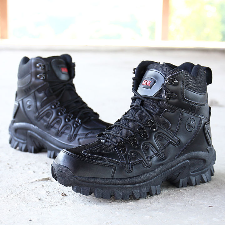 COD Men's Medium Cut Tactical Boots Outdoor Combat Boots Men Shoes ...