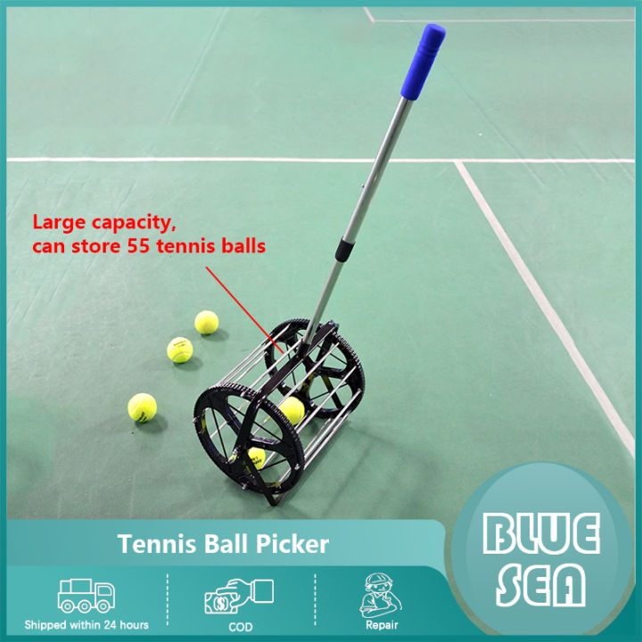 ASENVER tennis ball picker professional ball pick-up ball barrel tennis ...
