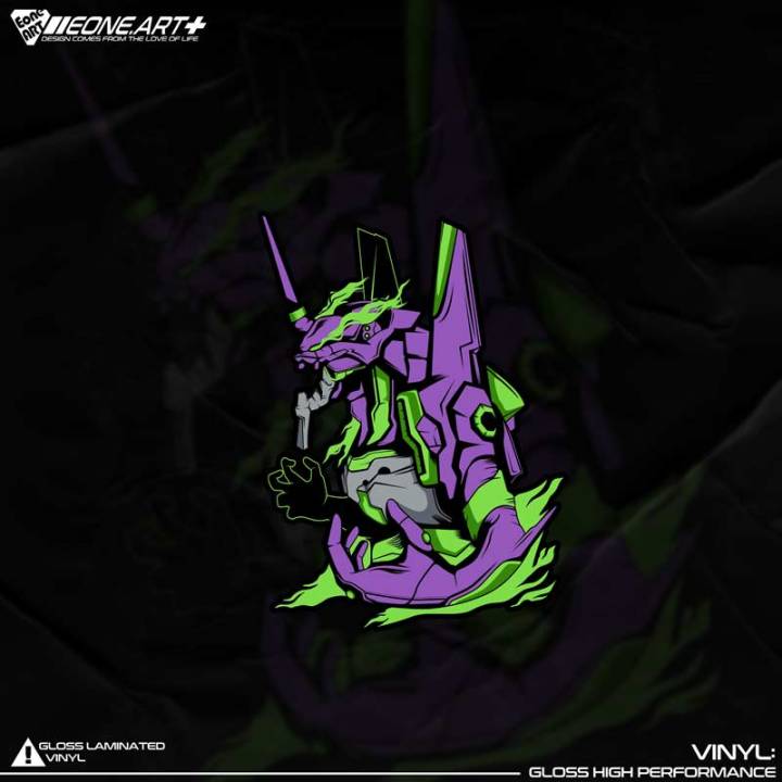 Reflective Decal Sticker EVA New Evangelion Waterproof Text Logo Car ...