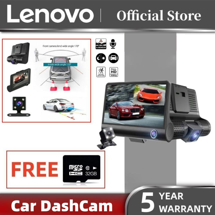 Lenovo Dash Camera For Car With Night Vision Dashcam With Night Vision ...