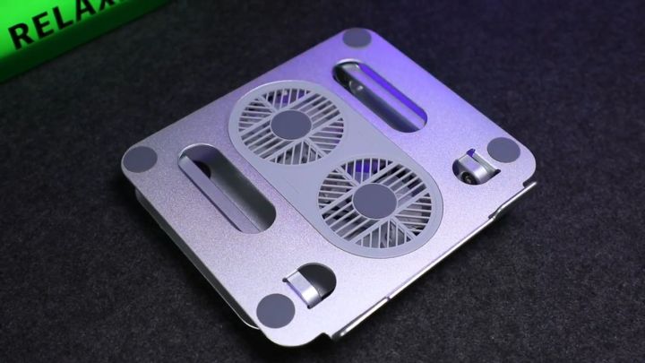 Meewoo Adjustable laptop stand with cooling fan Aluminum Alloy Laptop ...