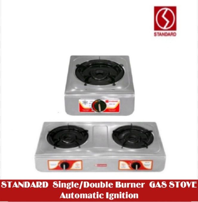 STANDARD SINGLE / DOUBLE BURNER GAS STOVE Automatic Ignition | Lazada PH