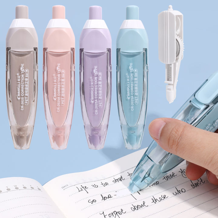 Press Type Kawaii Correction Tape Replaceable Refills White Out ...