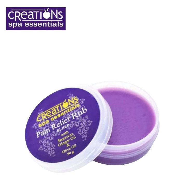Creations Spa Essentials Massage Rub Sleep 50g Night Violet Lavender Lazada Ph