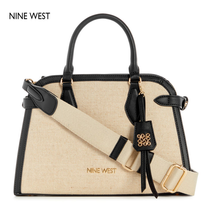 Nine West Adelaide Jet Set Satchel Black | Lazada PH