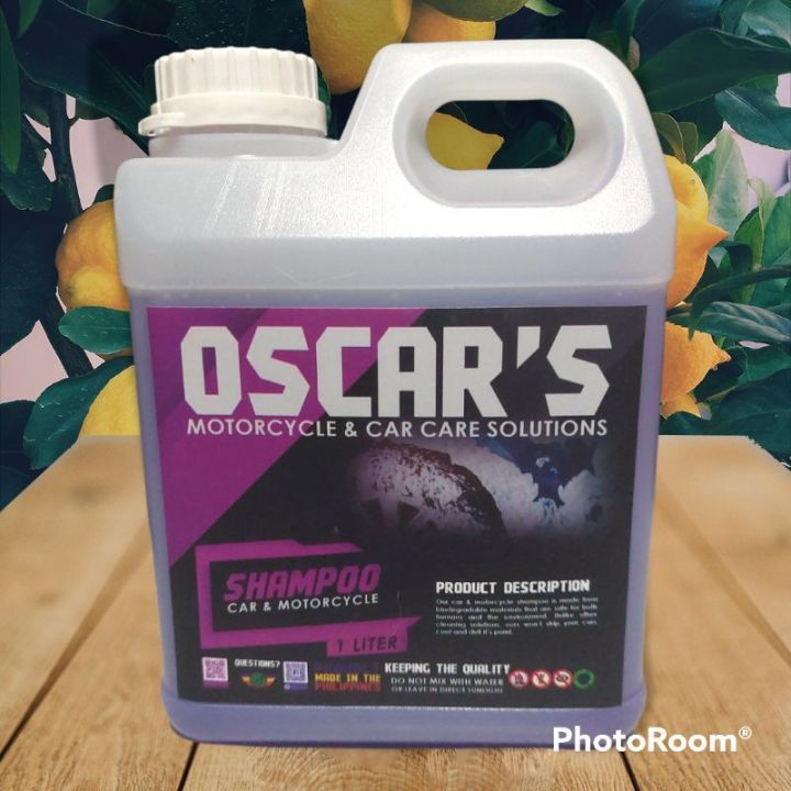 OSCAR CAR and MOTORCYCLE SHAMPOO 1liter | Lazada PH