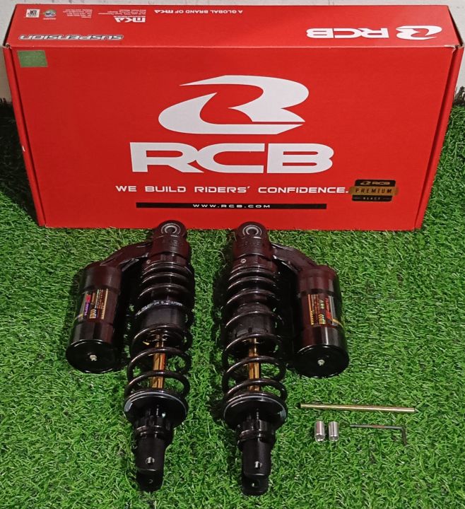 RCB FLOW-S 305MM REAR SUSPENSION (PREMIUM BLACK) FOR AEROX V1 V2/NMAX ...