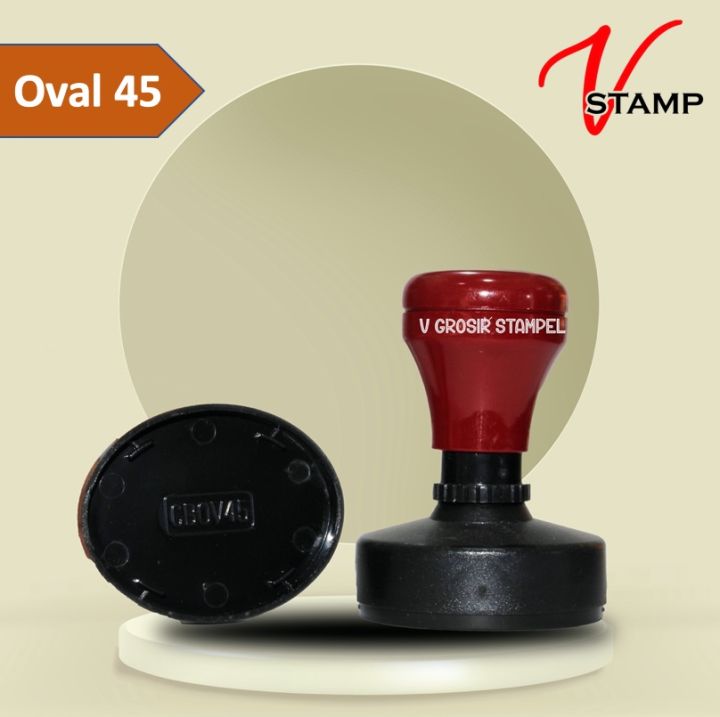 GAGANG STEMPEL OTOMATIS UKURAN OVAL 45 MM / GROSIR BAHAN STEMPEL FLASH ...