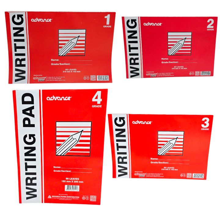 Advance Writing Pad for Grade 1 to 4 | Lazada PH