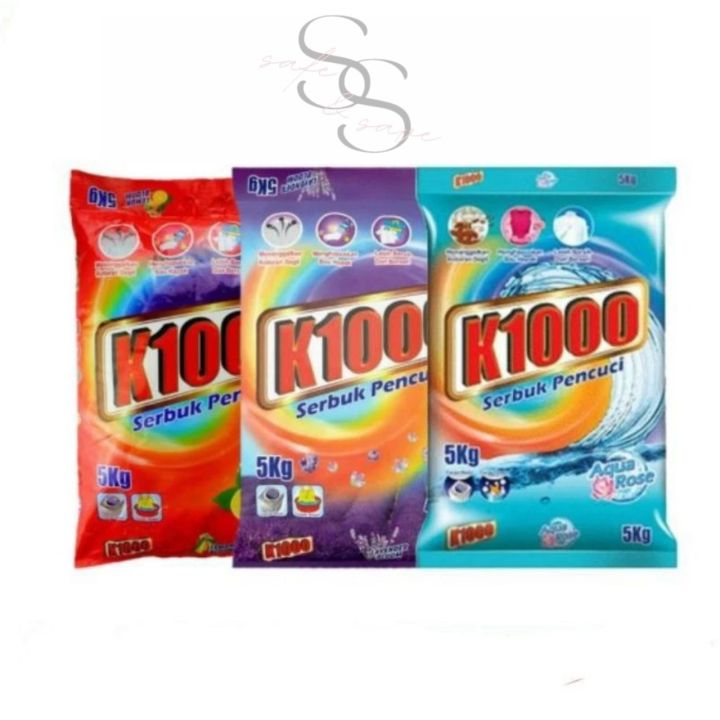 [READY STOCK]K1000 Detergent Powder （5kg） | Lazada