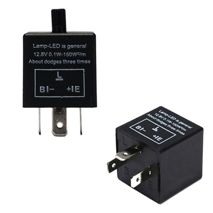 CF14 3 Pin Adjust 12V LED Flasher Relay Car Turn Signal Indicator ...