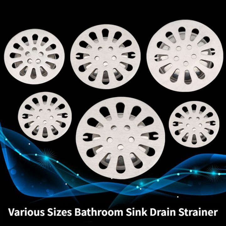 Bathroom Sink Drain Strainer Stainless Steel Floor Drain Cover Shower ...