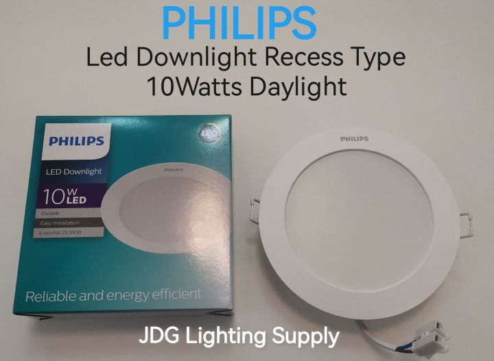 PHILIPS LED DOWNLIGHT RECESS TYPE 10WATTS DAYLIGHT 6500K | Lazada PH