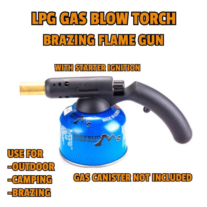 Outdoor Brazing LPG Blow Torch Brazing Flame Gun With Starter Ignition ...