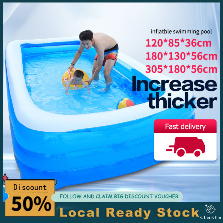 【1-3 Days Delivery】1.8M/3M/1.2M Swimming Pool for Kids Adult Family ...
