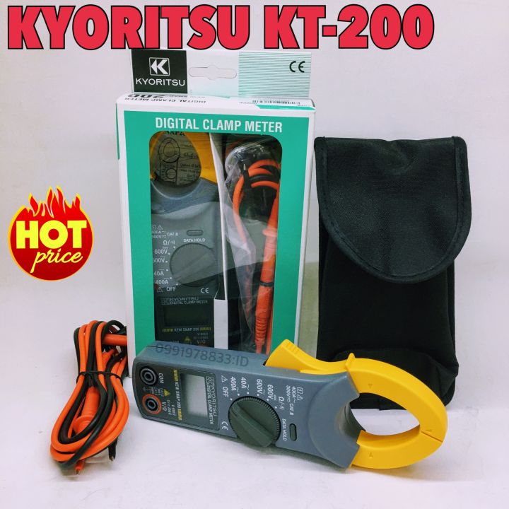 คลิปแอมป์ KYORITSU KEW SNAP 200 KT-200 clamp multimeter digital japan แท้ 100% เเคล้มป์มิเตอร์ ...