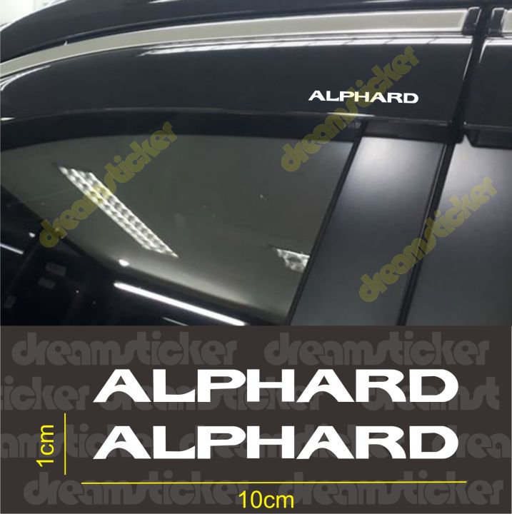 Cutting Sticker Talang Air Mobil Toyota Alphard Stiker Car | Lazada ...