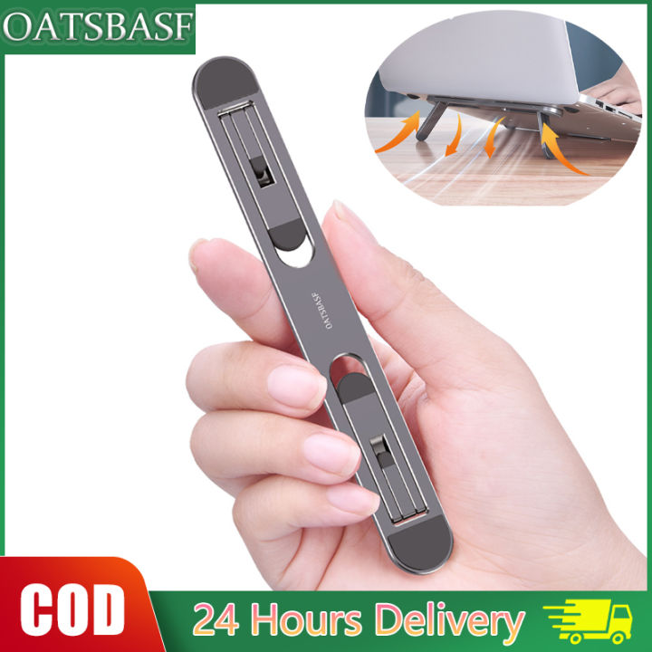 OATSBASF Mini Invisible Laptop Stand Holder Portable Adjustable Height ...