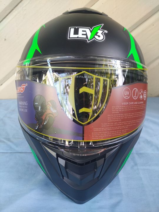 LEV3 REV FULL FACE DUAL VISOR MODULAR HELMET | Lazada PH