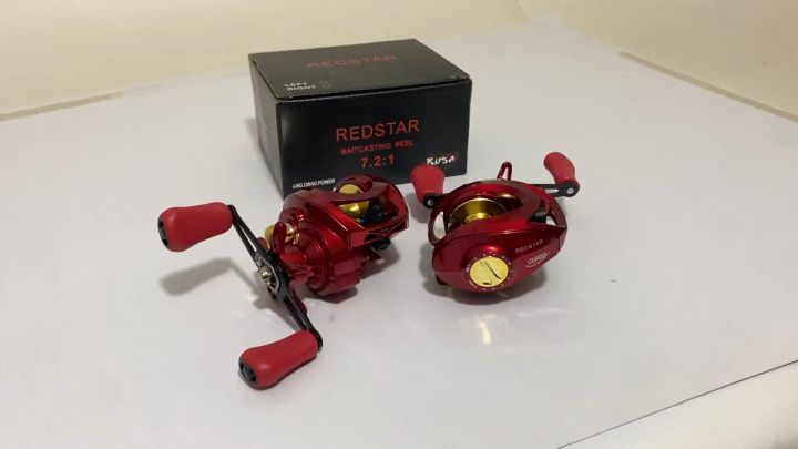 รอกหยดน้ำ รอกเบท Kusa Redstar 17+1BB | Lazada.co.th