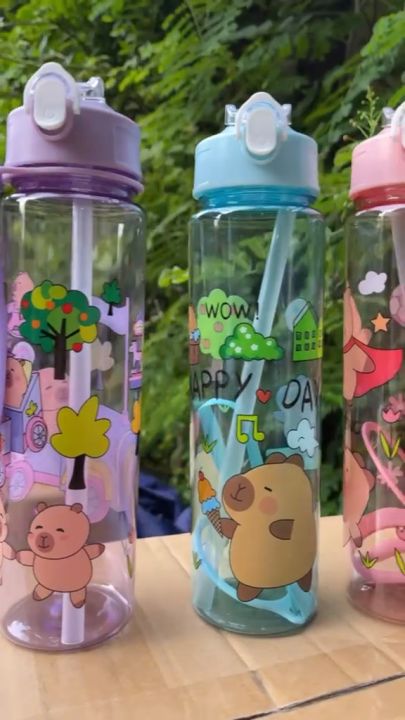 CAPYBARA BOTOL MINUM TRITAN MOTIF KARAKTER TEMPAT MINUM LUCU BOTOL ANAK ...