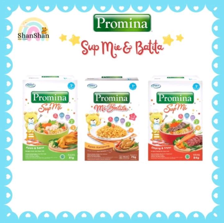 Promina Sup Mi Ayam Sayur - Sup Mi Daging Sayur - Mi Batita Ayam ...