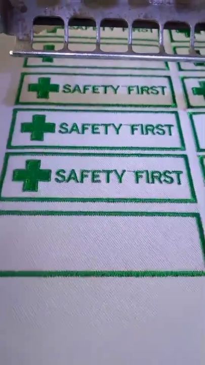อาร์มปัก Safety First เครื่องหมายเย็บติด ตัวรีดเสื้อเซฟตี้ ปลอดภัยไว้ ...