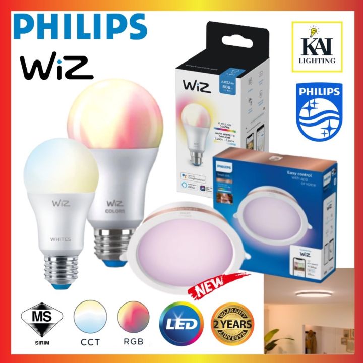 PHILIPS Wiz Tunable White/Color Bulb 9W 12.5W 17W E27 LED Bulb Downlight Dimmable Decoration ...