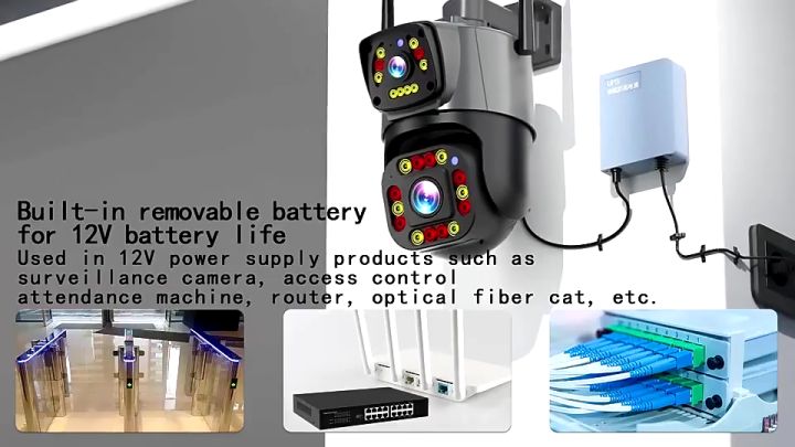 UPS V380 PRO power supply 12V 1.5A Uninterruptible Power Supply Mini ...