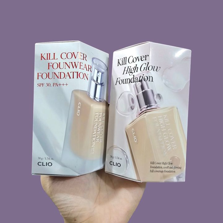 Kem nền Clio Kill Cover Founwear Foundation, Clio Kill Cover High Glow Foundation | Lazada.vn